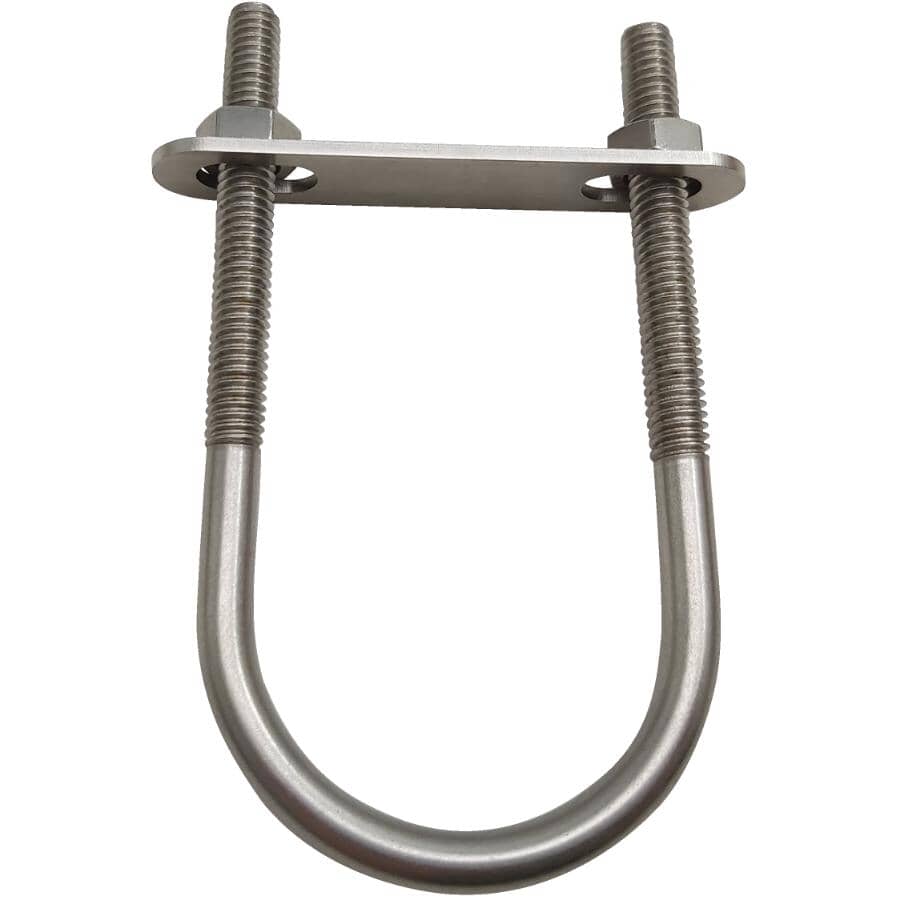 BUILDER'S HARDWARE 5/16" x 1-3/4" x 4-1/4" #526 U Bolt with Plate & Nut ...