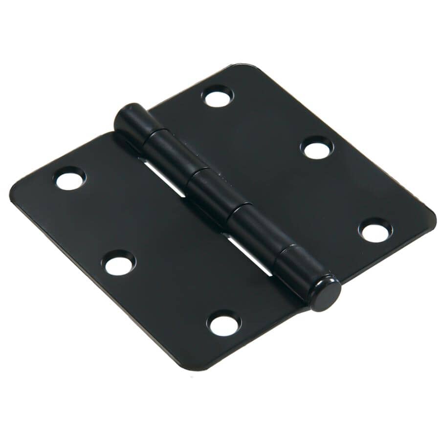HILLMAN 3" x 1/4" Black Butt Hinge with Screws | Home Hardware