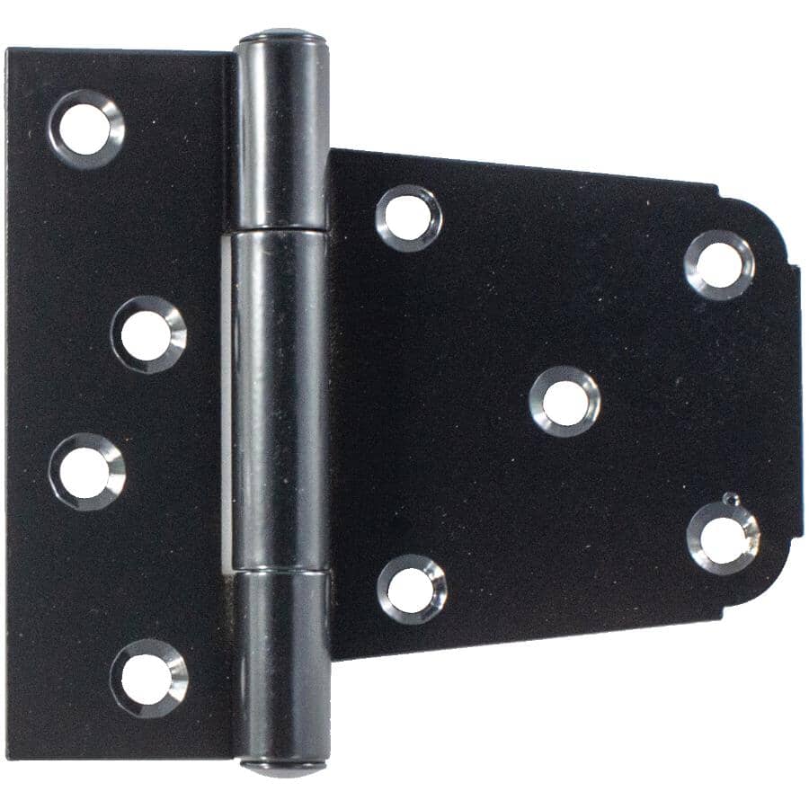 Gatemate 3-1/2" Black Heavy-Duty Offset Tee Hinge | Home Hardware