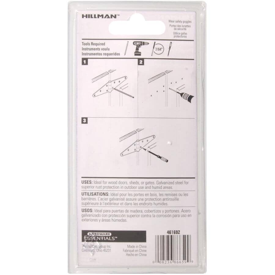 HILLMAN 4" Galvanized Heavy Duty Strap Hinge | Home Hardware