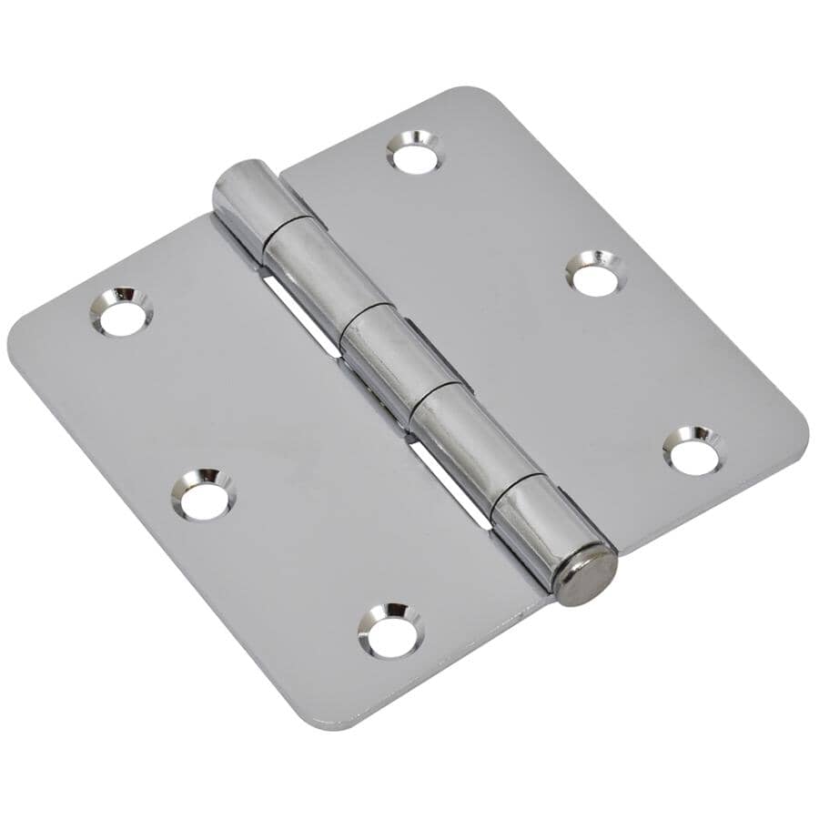 HILLMAN 3.5" x 1/4 Satin Chrome Butt Hinge with Screws | Home Hardware