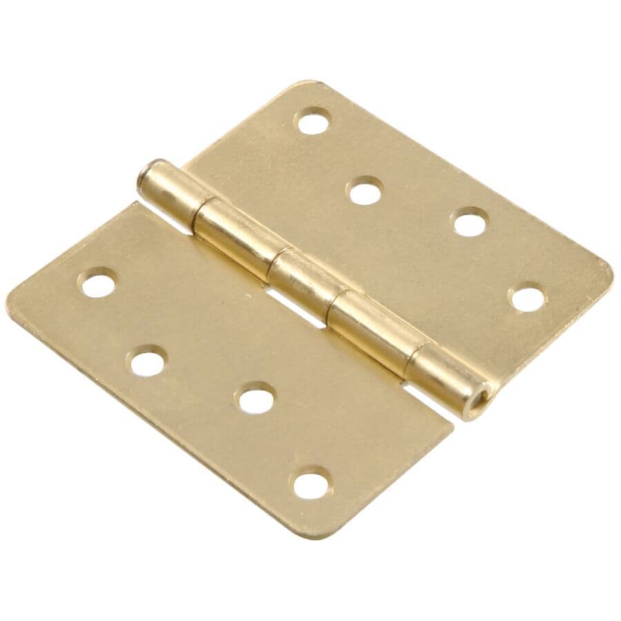 HILLMAN 4" x 1/4 Satin Brass Butt Hinge with Screws | Home Hardware