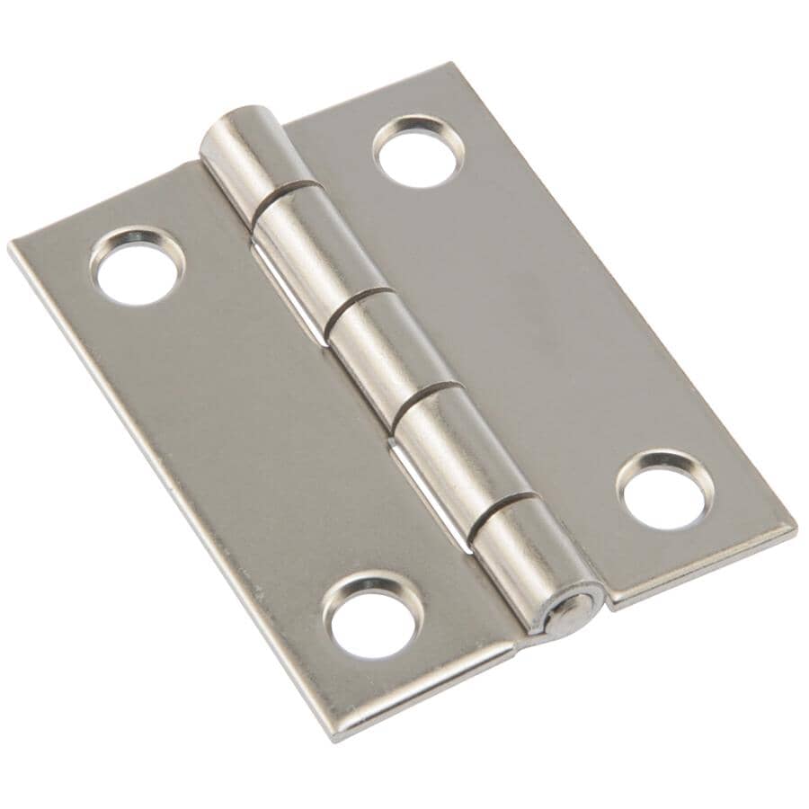 HILLMAN 2 Pack 2" Stainless Steel Fixed Pin Narrow Hinges | Home Hardware