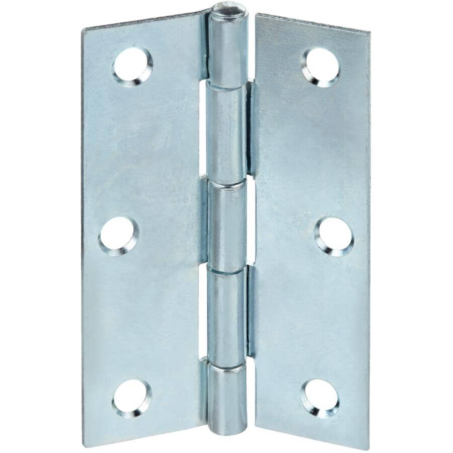 Builder'S Hardware 2 Pack 3" Zinc Fixed Pin Narrow Hinges | Home Hardware