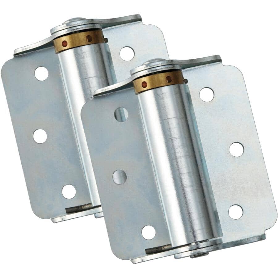BUILDER'S HARDWARE 2 Pack 3" Zinc Adjustable Spring Hinges | Home Hardware