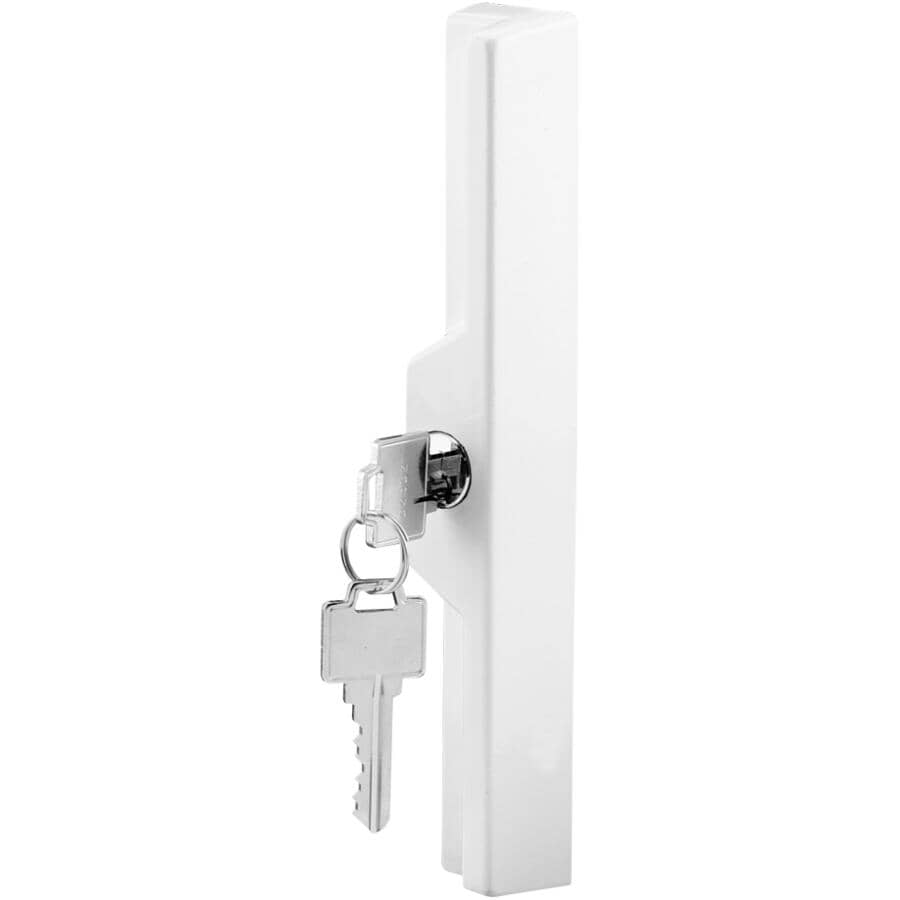 PRIME-LINE Keyed White Sliding Patio Door Lock | Home Hardware