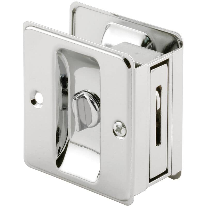 PRIME-LINE Chrome Plated Pocket Door Privacy Lock | Home Hardware