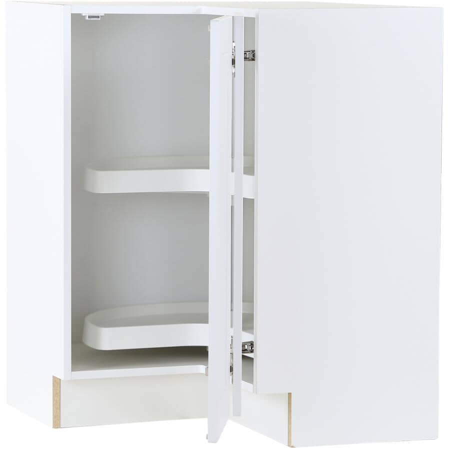 STYLE SENSE Harman 36" Assembled Corner Base Cabinet with Lazy Susan ...
