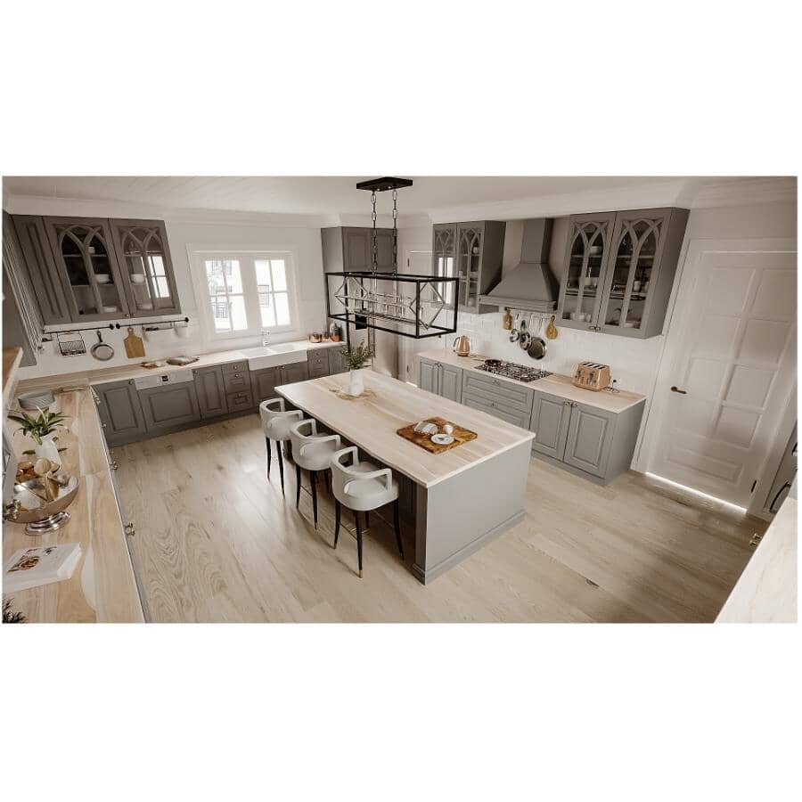 Q-ACACIA 96" x 25.5" x 1.5" Acacia Wood Countertop | Home Hardware