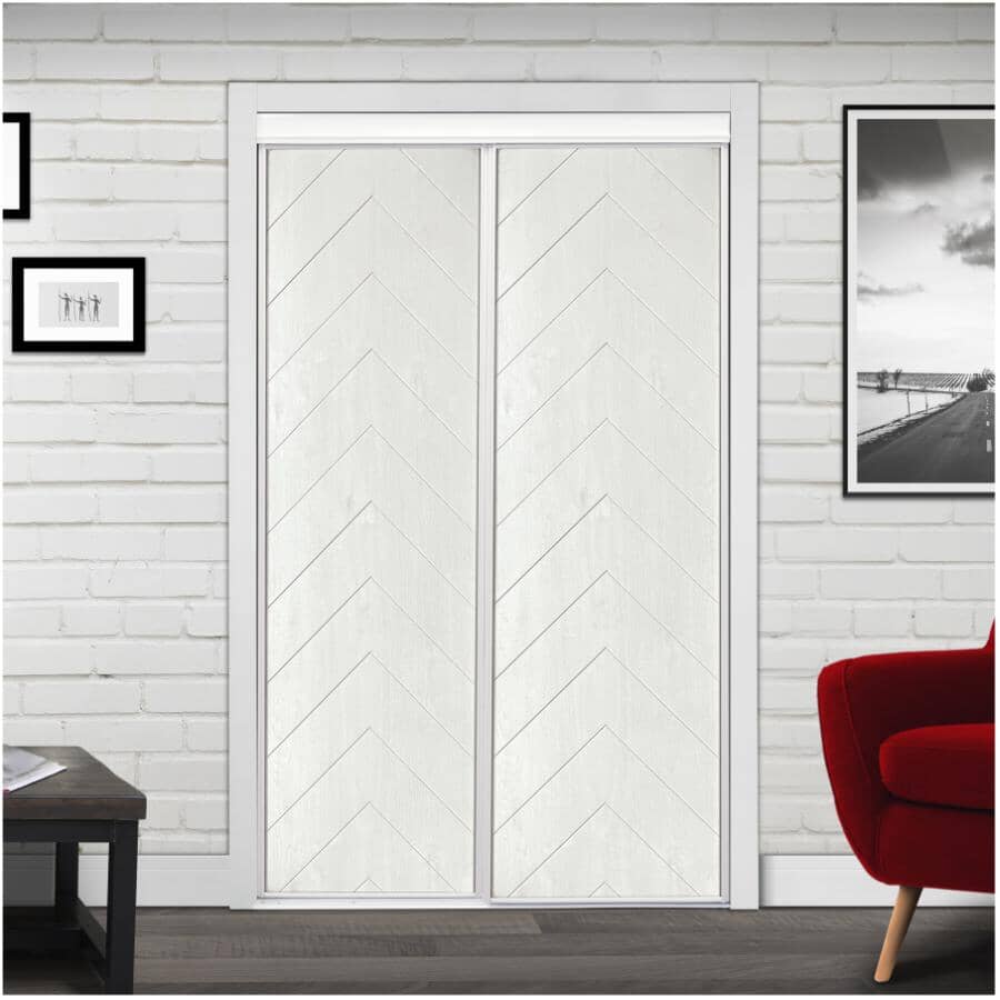 COLONIAL ELEGANCE Herringbone Sliding Closet Doors | Home Hardware
