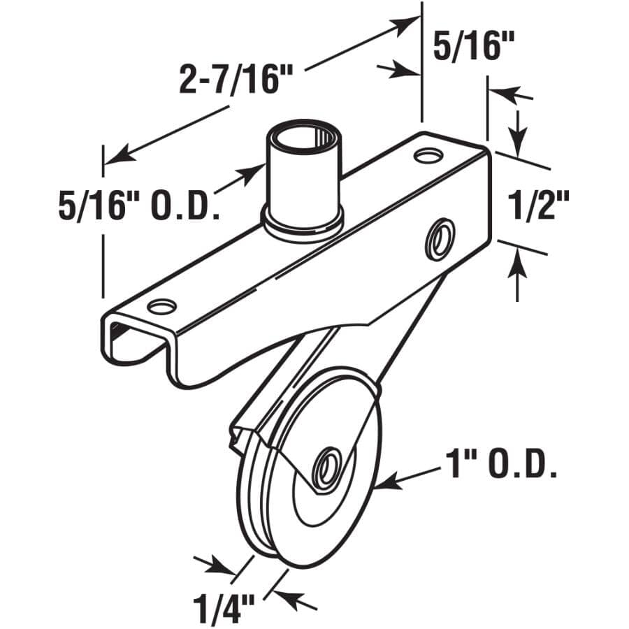 PRIME-LINE 2 Pack 1" Steel Screen Door Rollers | Home Hardware