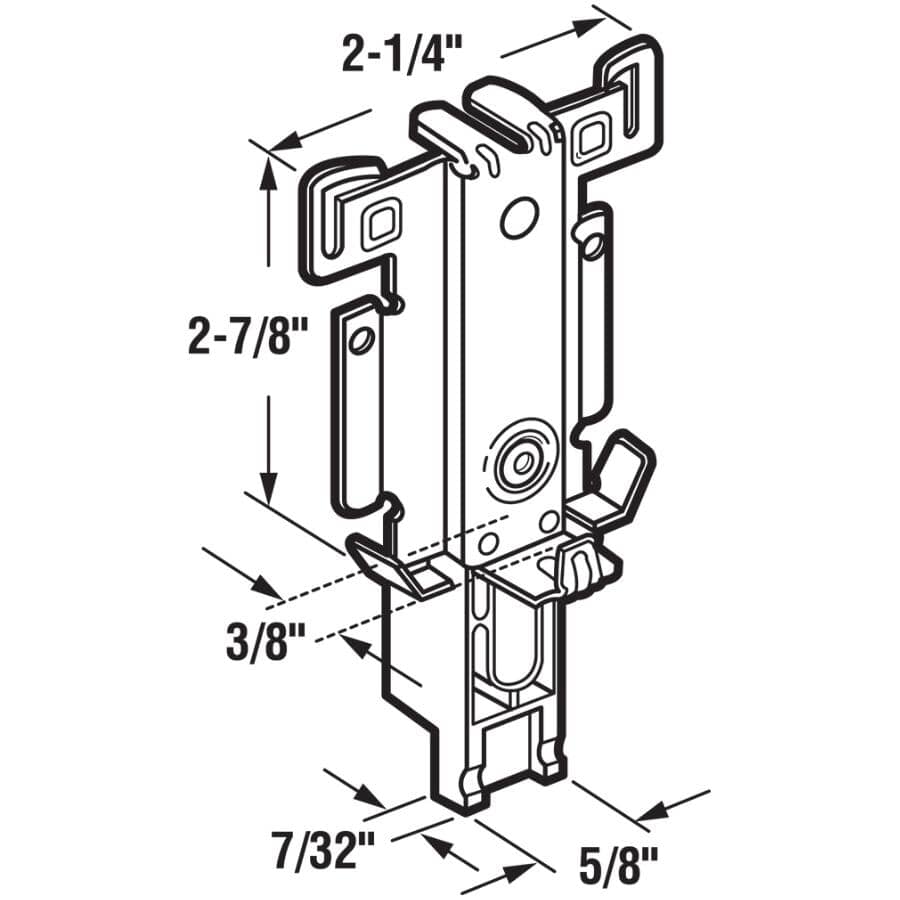 PRIME-LINE 2 Pack Bottom Assembly Door Guides | Home Hardware