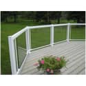 REGAL IDEAS 2-1/4" x 2-1/4" White Aluminum Railing Inline Post | Home ...