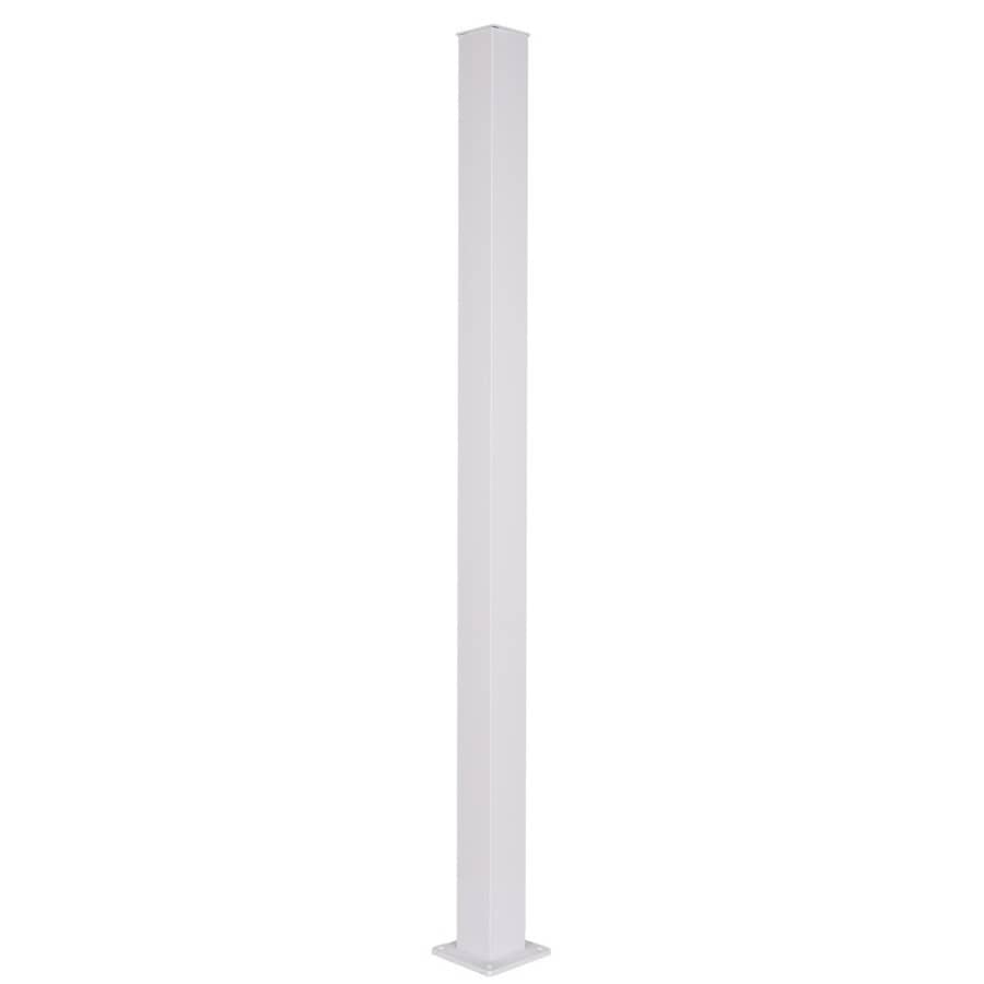 REGAL IDEAS 2-1/4" x 2-1/4" White Aluminum Railing Stair Post | Home ...