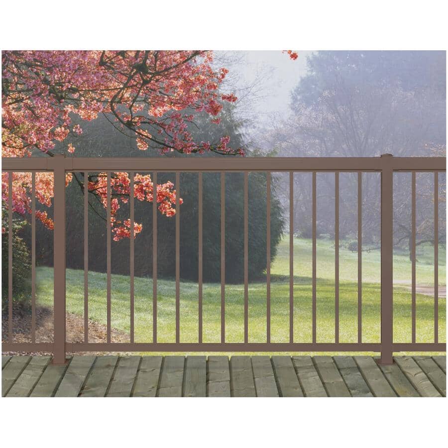 Regal Ideas 14 Pack 3/4"x42" Bronze Aluminum Straight Railing Pickets ...
