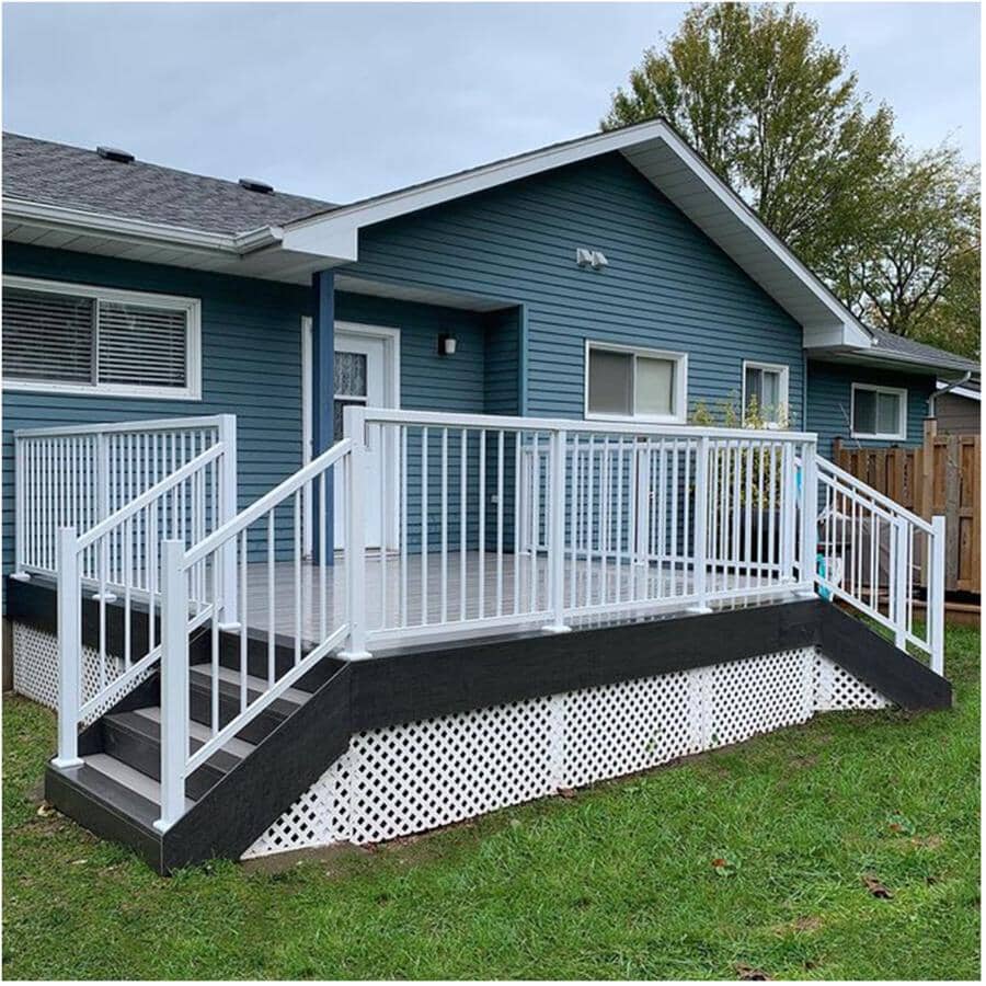 VISTA 6' Stair Rail Package - Gloss White | Home Hardware