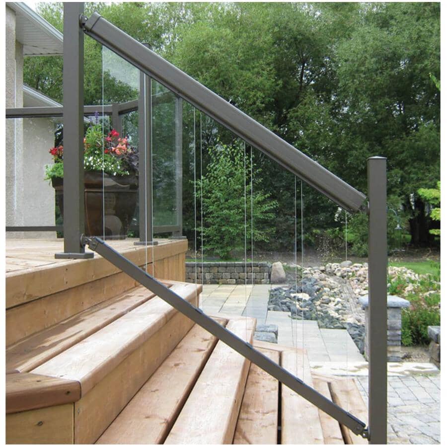 REGAL IDEAS 6 Pack 6" x 6mm Angled Tempered Glass, for Aluminum Stair ...