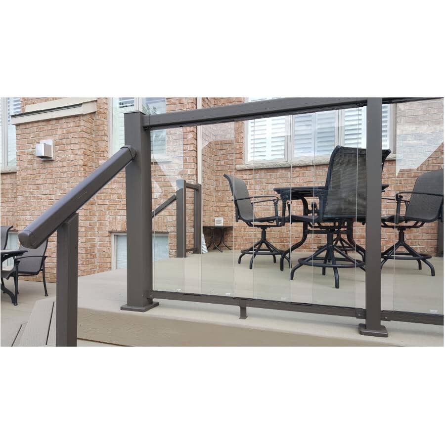 REGAL IDEAS 6 Pack 7-1/4" Tempered Glass, for 6' Aluminum Railing ...