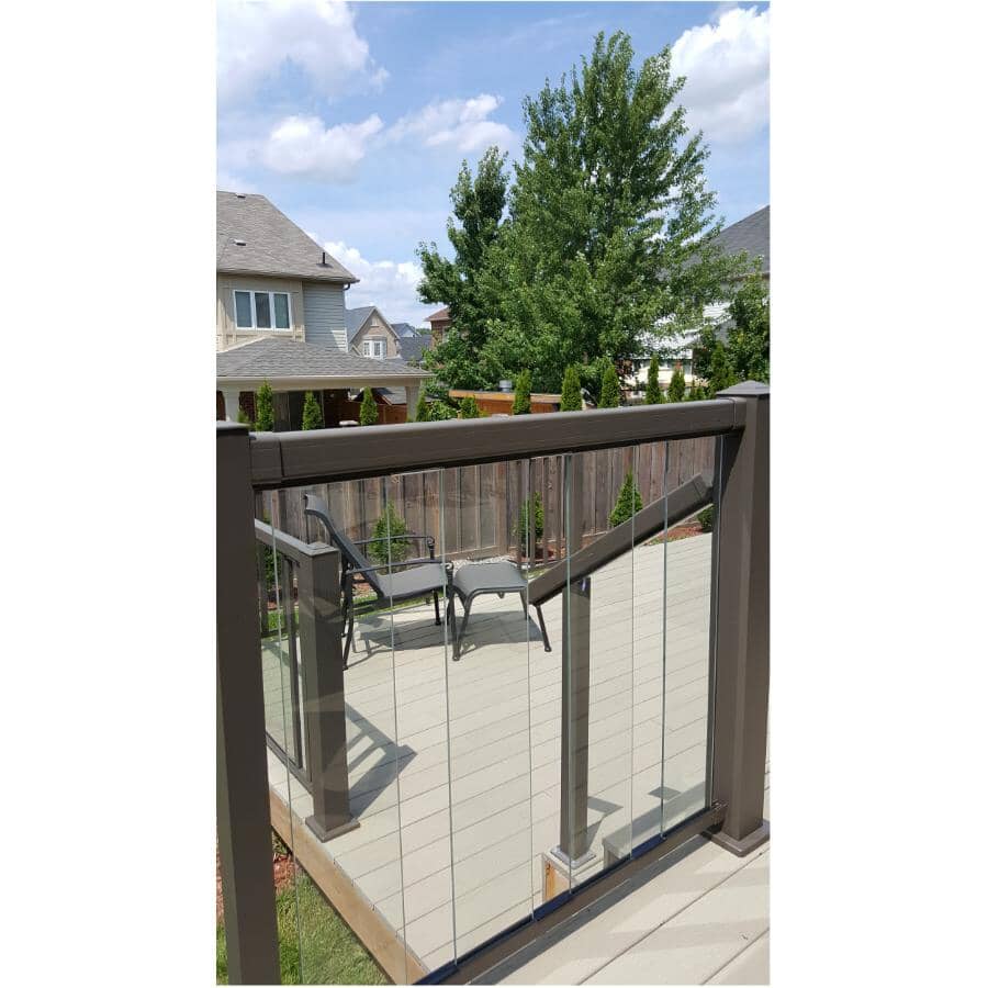 REGAL IDEAS 6 Pack 7-1/4" Tempered Glass, for 6' Aluminum Railing ...
