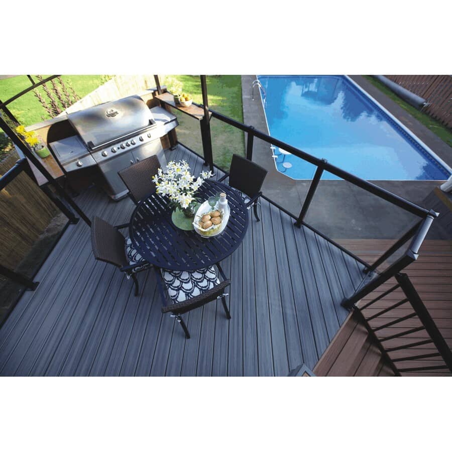 REGAL IDEAS 35-7/8" x 27" x 6mm Tempered Glass, for Aluminum Railing ...