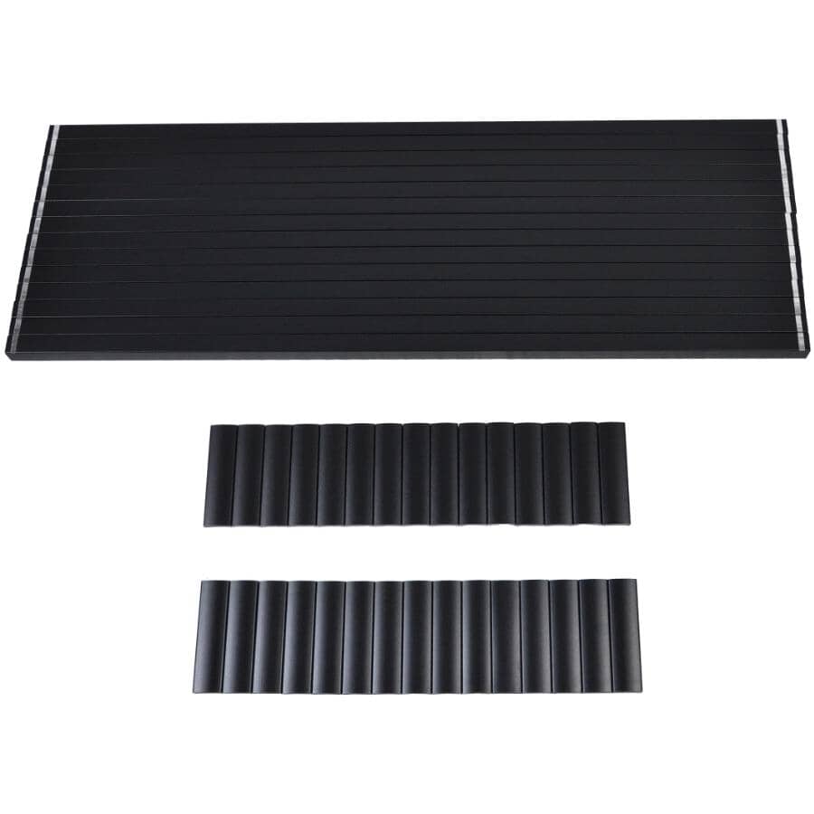 REGAL IDEAS 3/4" x 36" Textured Black Aluminum Straight Railing Pickets ...