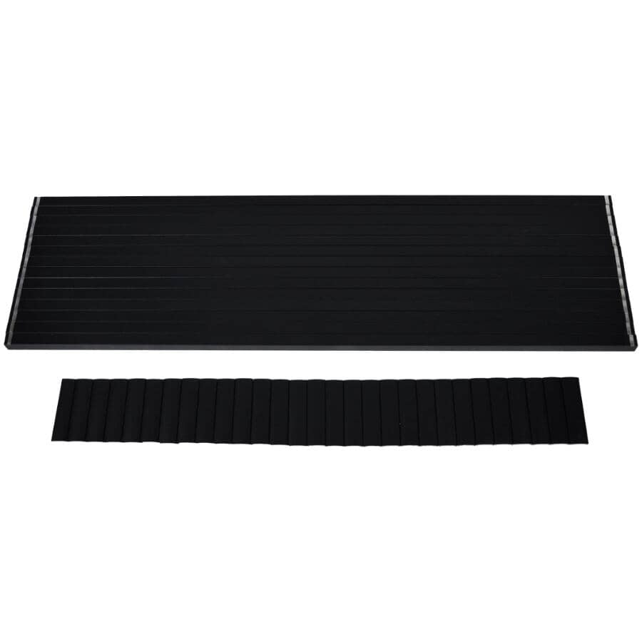 REGAL IDEAS 3/4" x 42" Textured Black Aluminum Straight Railing Pickets ...