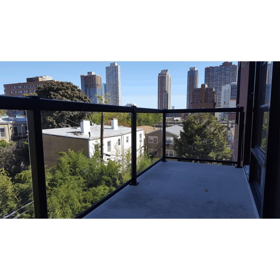 REGAL IDEAS 35-7/8" x 57" x 6mm Tempered Glass, for Aluminum Railing ...