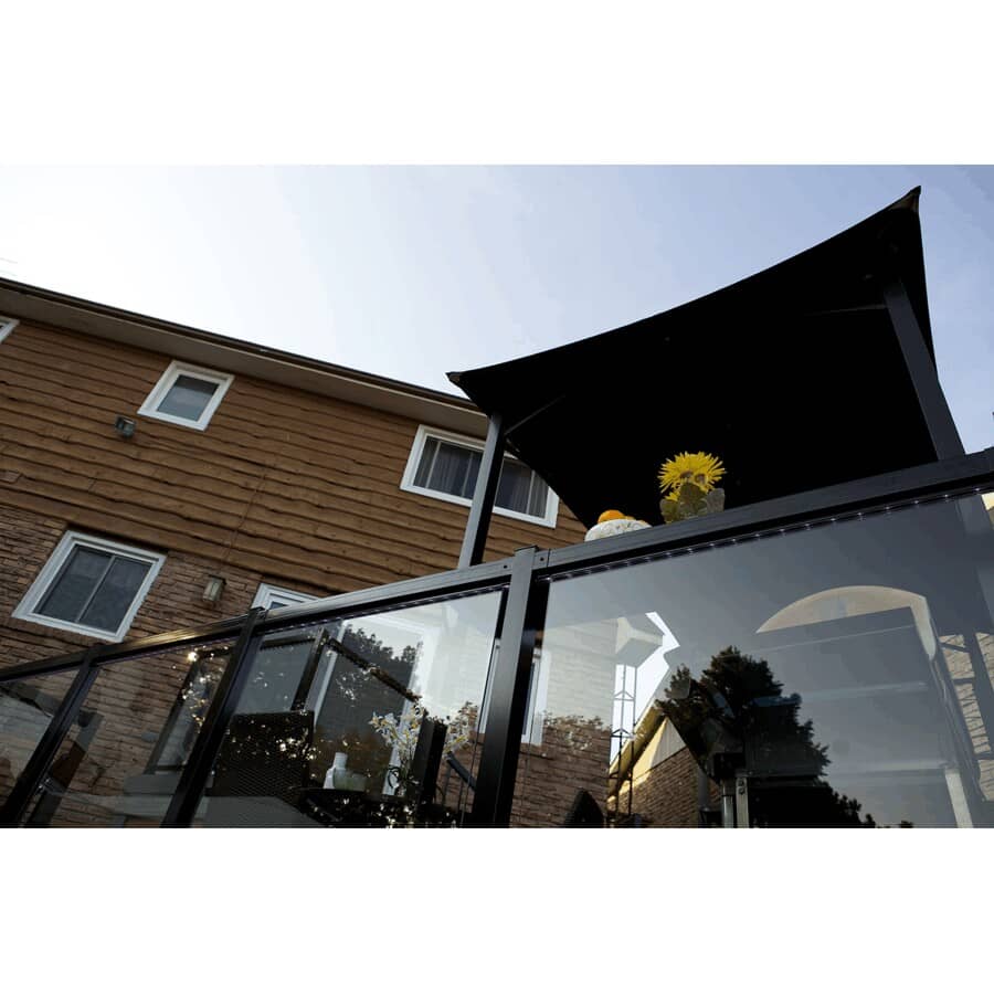 REGAL IDEAS 35-7/8" x 57" x 6mm Tempered Glass, for Aluminum Railing ...