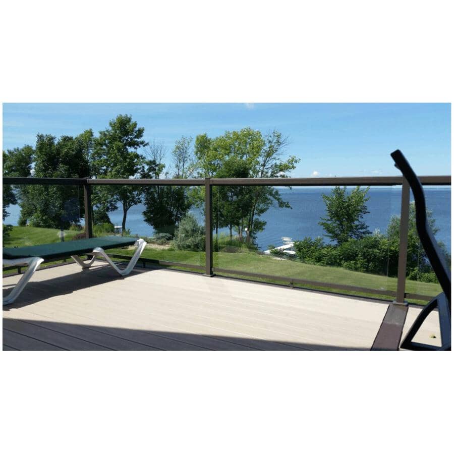 REGAL IDEAS 2-1/4" x 2-1/4" Yard Bronze Aluminum Railing Corner Post ...