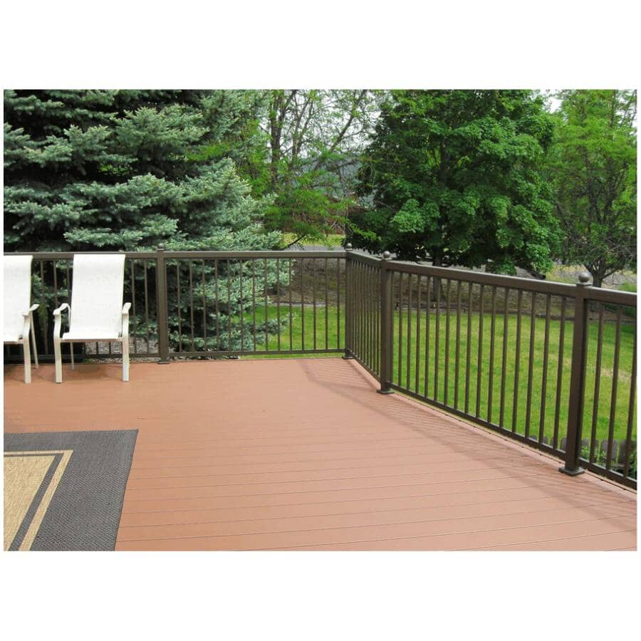 REGAL IDEAS 2-1/4" x 2-1/4" Yard Bronze Aluminum Railing Corner Post ...