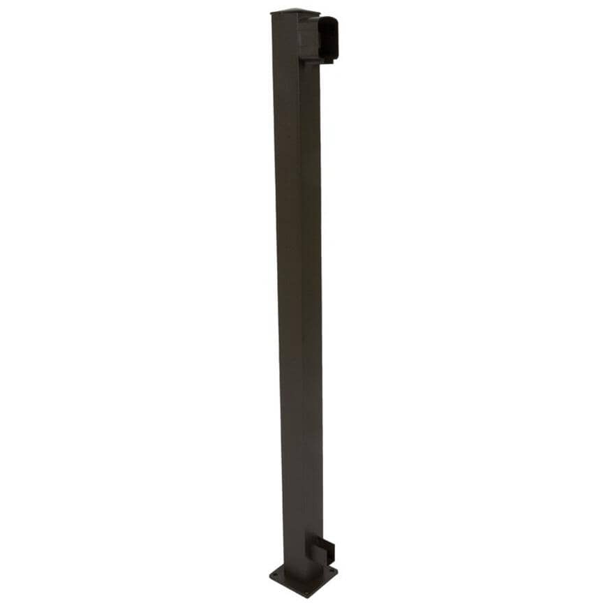 REGAL IDEAS 2-1/4" x 2-1/4" Yard Bronze Aluminum Railing End Post ...