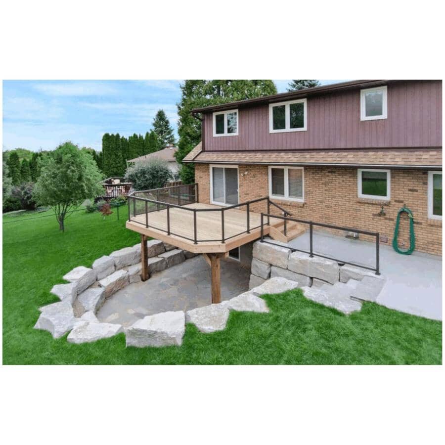 REGAL IDEAS 2-1/4" x 2-1/4" Yard Bronze Aluminum Railing End Post ...