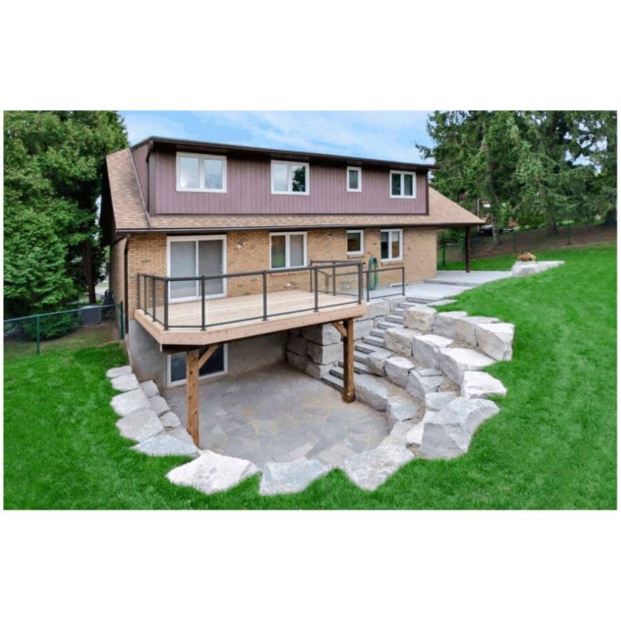 REGAL IDEAS 2-1/4" x 2-1/4" Yard Bronze Aluminum Railing Inline Post ...