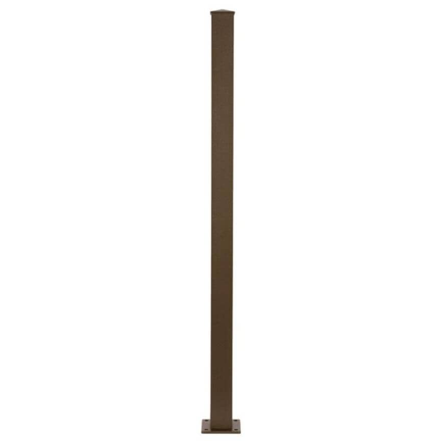 REGAL IDEAS 2-1/4" x 2-1/4" Yard Bronze Aluminum Railing Stair Post ...