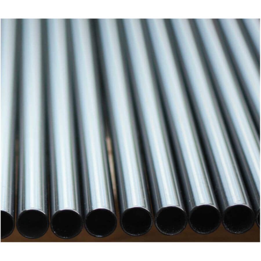 NUVO IRON 36" Round Black Steel Balusters with Connectors | Home Hardware