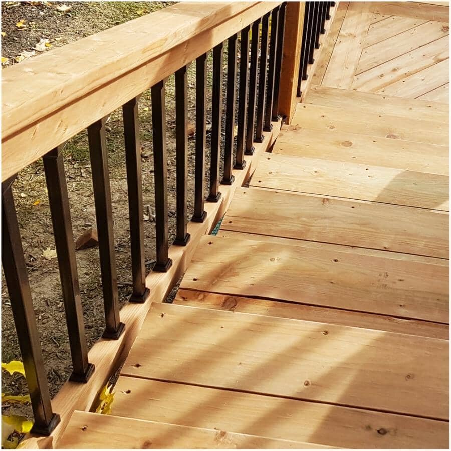 NUVO IRON 36" Square Black Steel Balusters with Connectors | Home Hardware