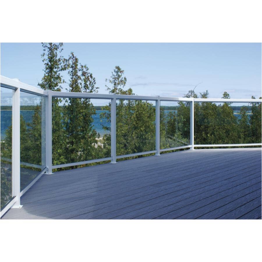 REGAL IDEAS 35-7/8" x 66" x 6mm Tempered Glass, for Aluminum Railing ...
