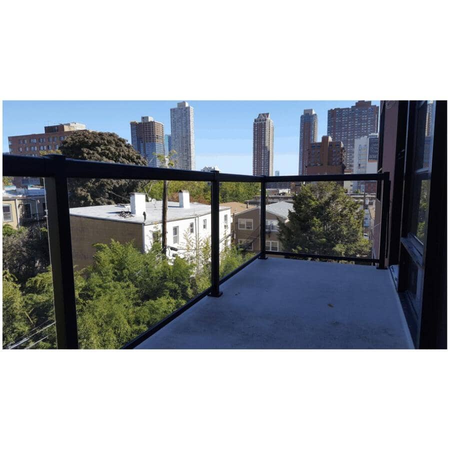 REGAL IDEAS 35-7/8" x 66" x 6mm Tempered Glass, for Aluminum Railing ...