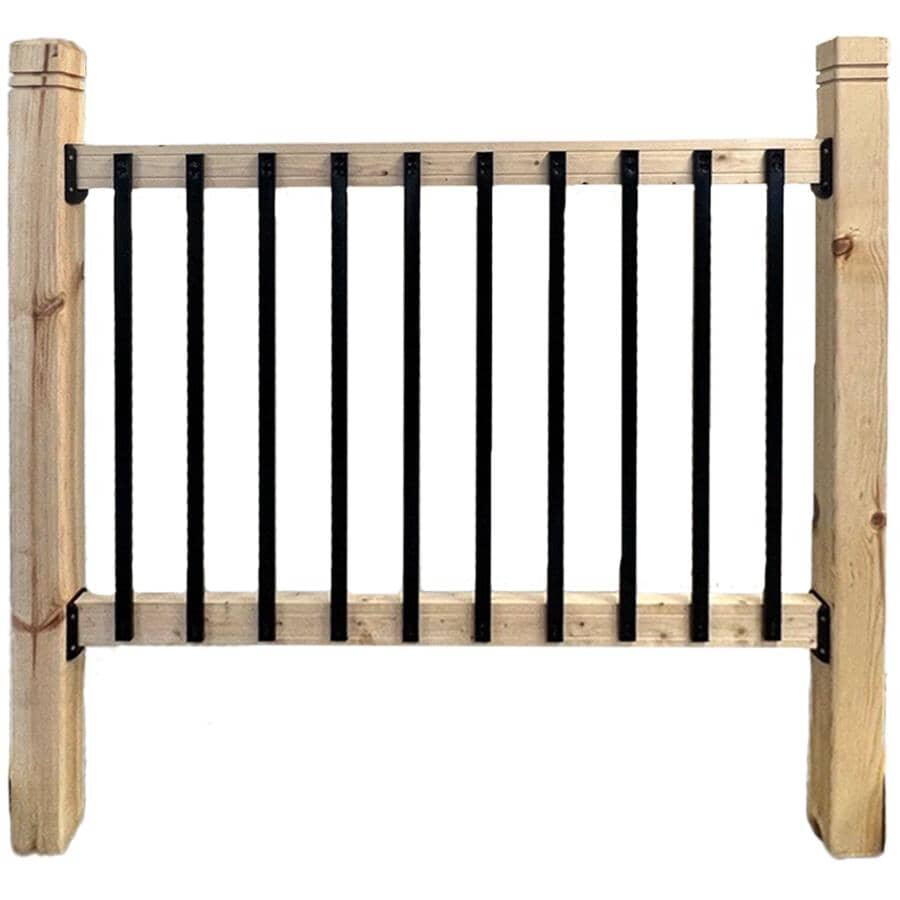 NUVO IRON 38" x 6' Rectangular Railing Kit | Home Hardware