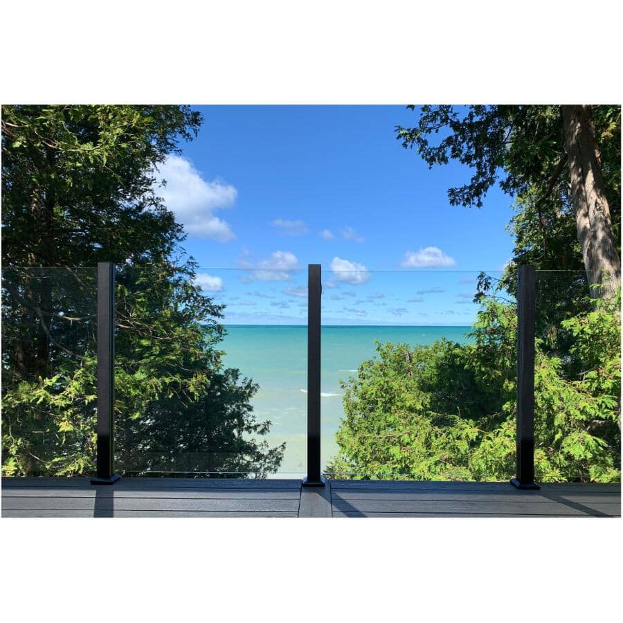VISTA 32" x 36" x 6mm Vista Tempered Glass for Aluminum Railing | Home ...