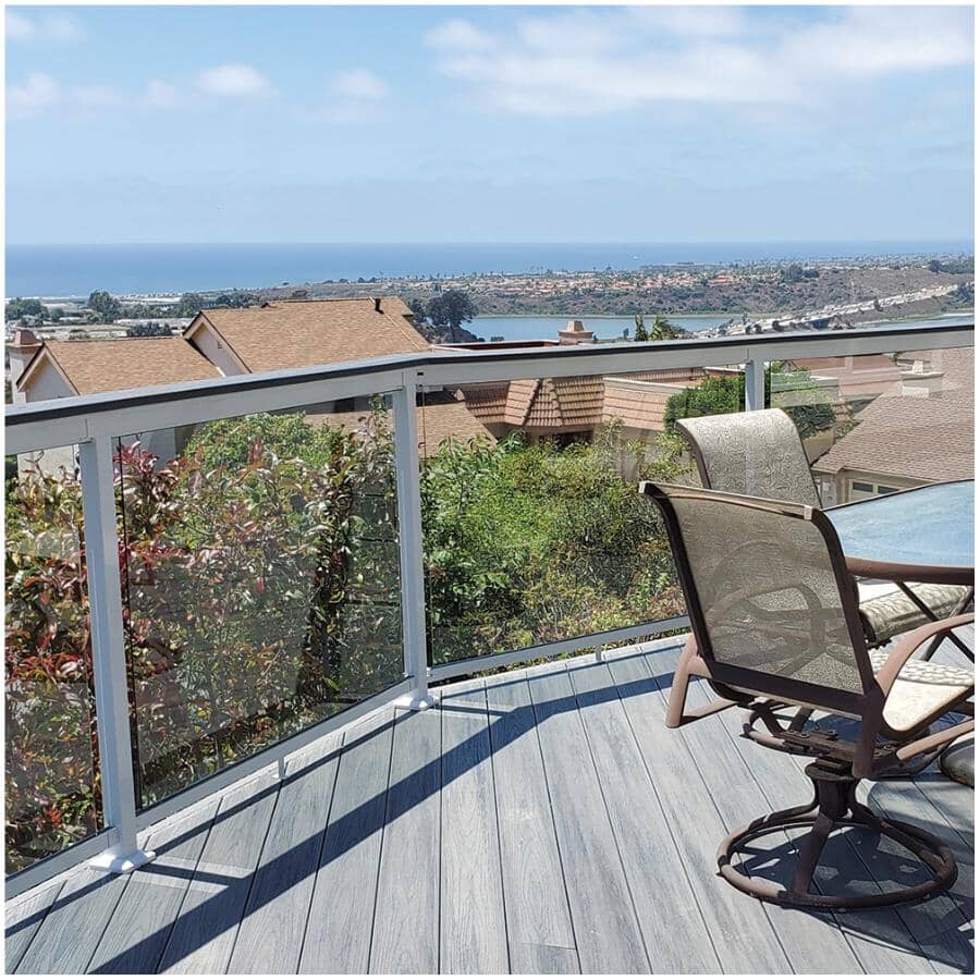 VISTA 40" x 36" x 6mm Vista Tempered Glass for Aluminum Railing | Home ...
