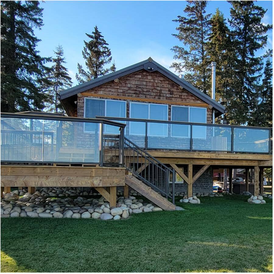 VISTA 40" x 36" x 6mm Vista Tempered Glass for Aluminum Railing | Home ...