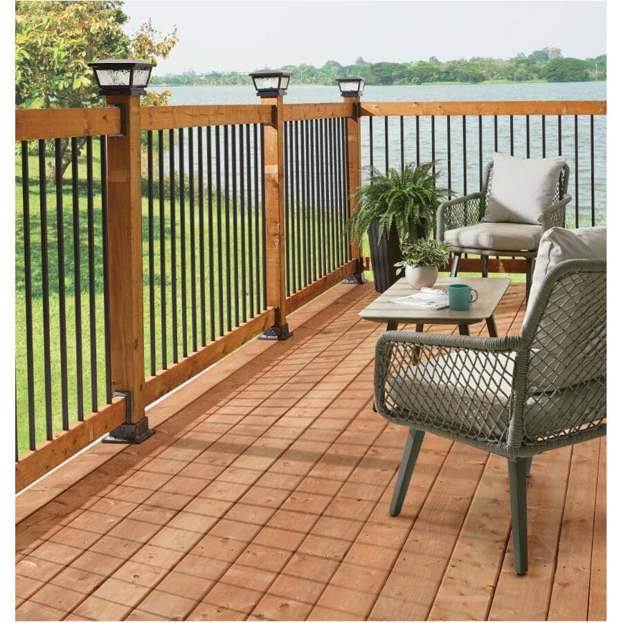 DECKORATORS 36" Classic Black Round Aluminum Balusters | Home Hardware
