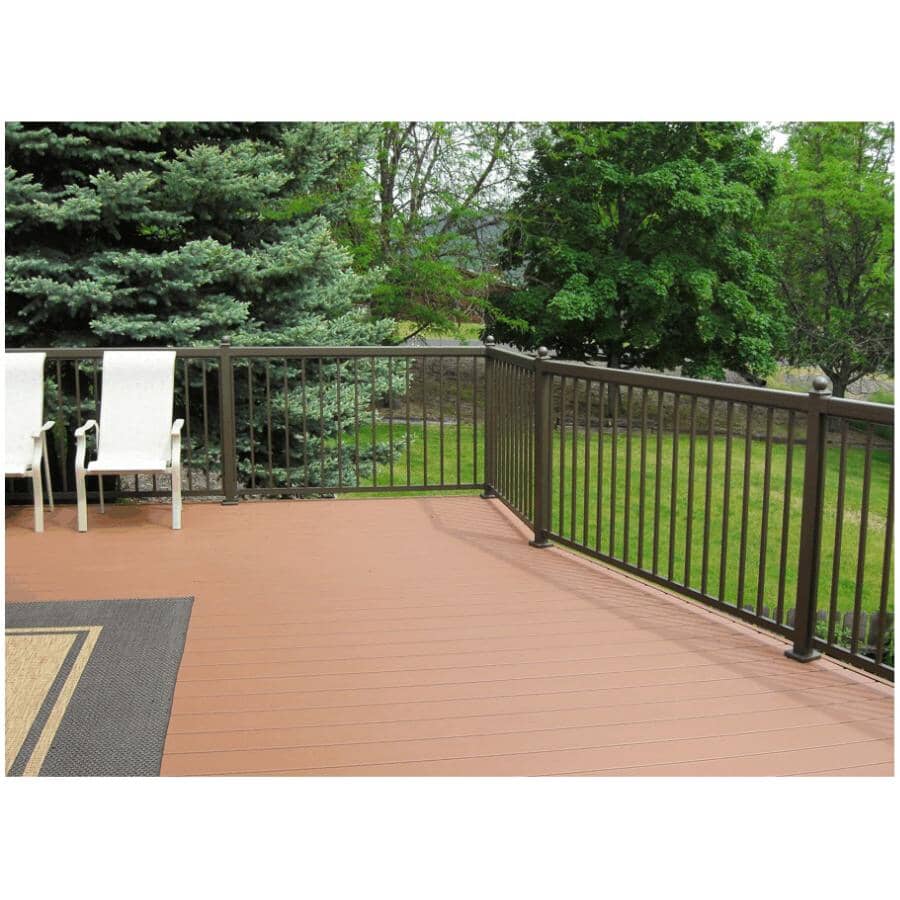 REGAL IDEAS 3/4" x 42" Bronze Aluminum Straight Railing Pickets for 8 ...
