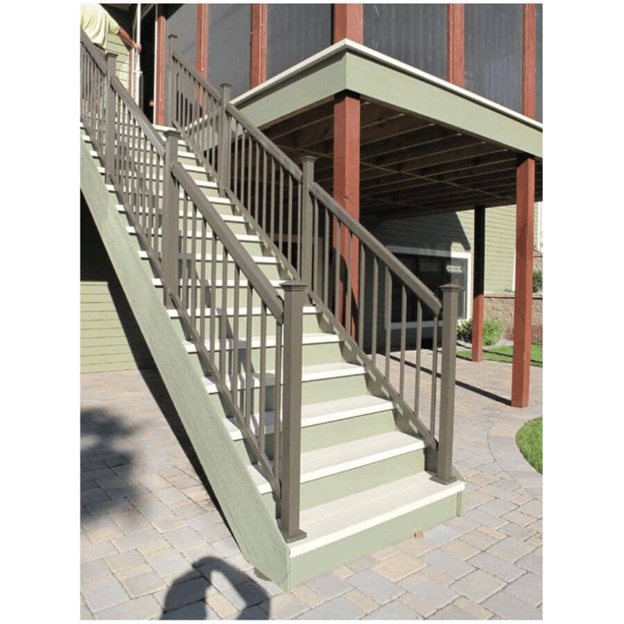 REGAL IDEAS 3/4" Bronze Aluminum Straight Stair Railing Pickets, for 6 ...