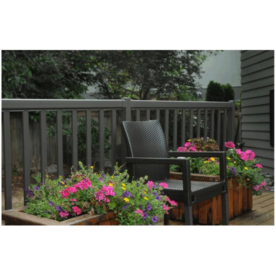 REGAL IDEAS 1-1/2" x 42" Bronze Aluminum Straight Wide Railing Pickets ...