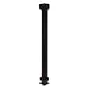 REGAL IDEAS 45 Degree Black Aluminum Railing Inline Post | Home Hardware