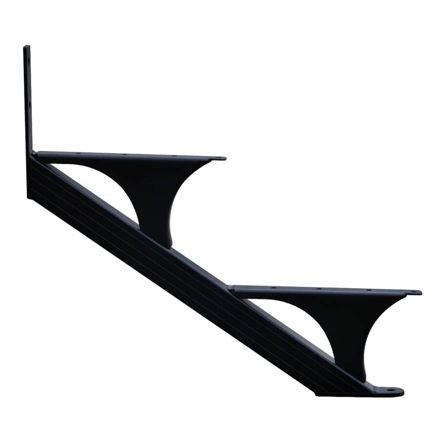 Regal Ideas 2 Piece 2 Step Tex Black Stair Stringer | Home Hardware
