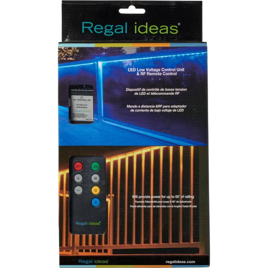 REGAL IDEAS Low Voltage LED Control Unit, with RF Remote Control | Home ...