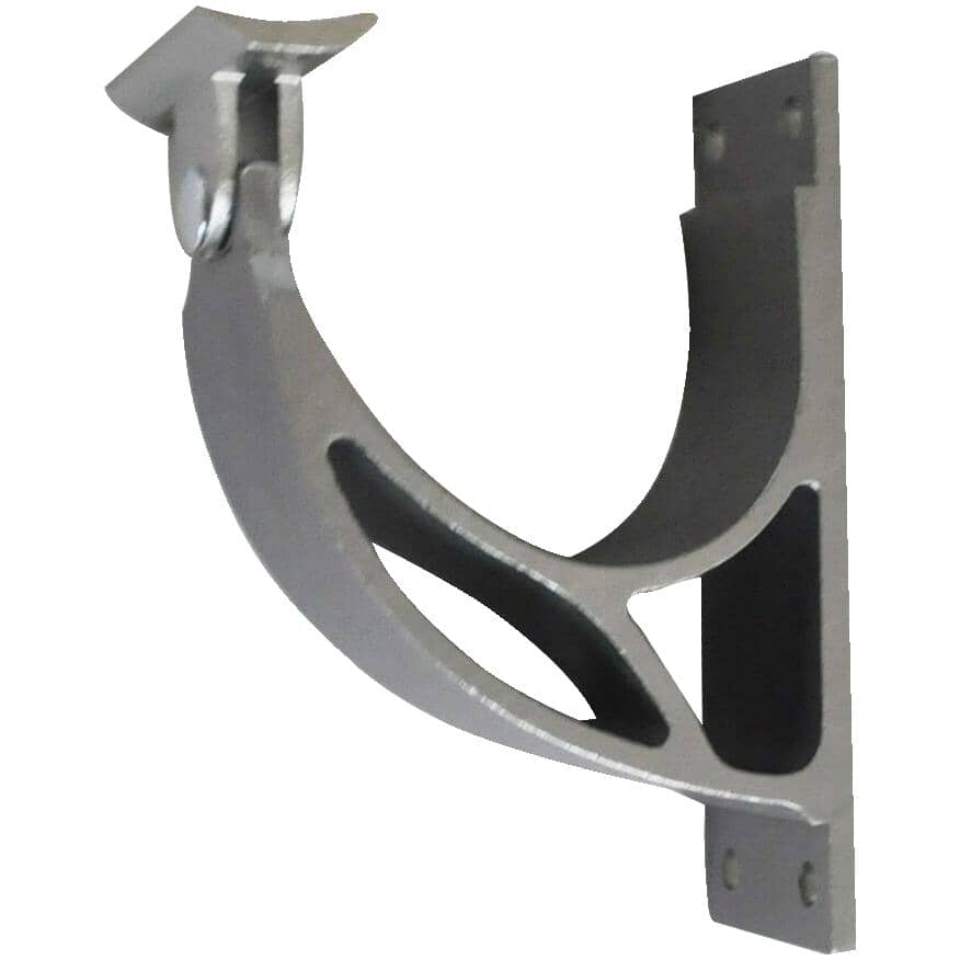 REGAL IDEAS Quick Kit Satin Aluminum Post/Wall Mount Handrail Bracket ...